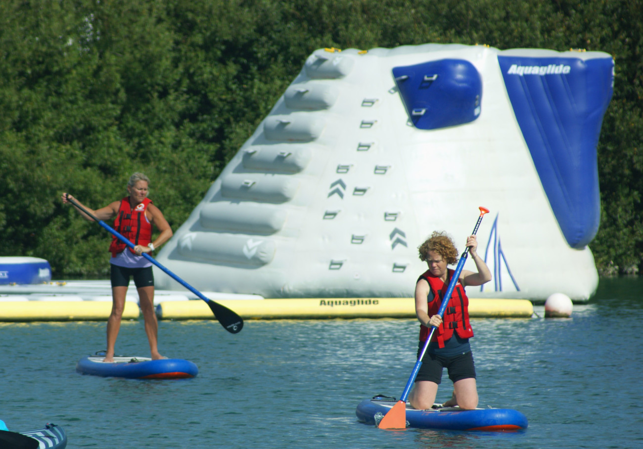 Aqua Park at Action Watersports Kent - Inflatable Water Course Challenge