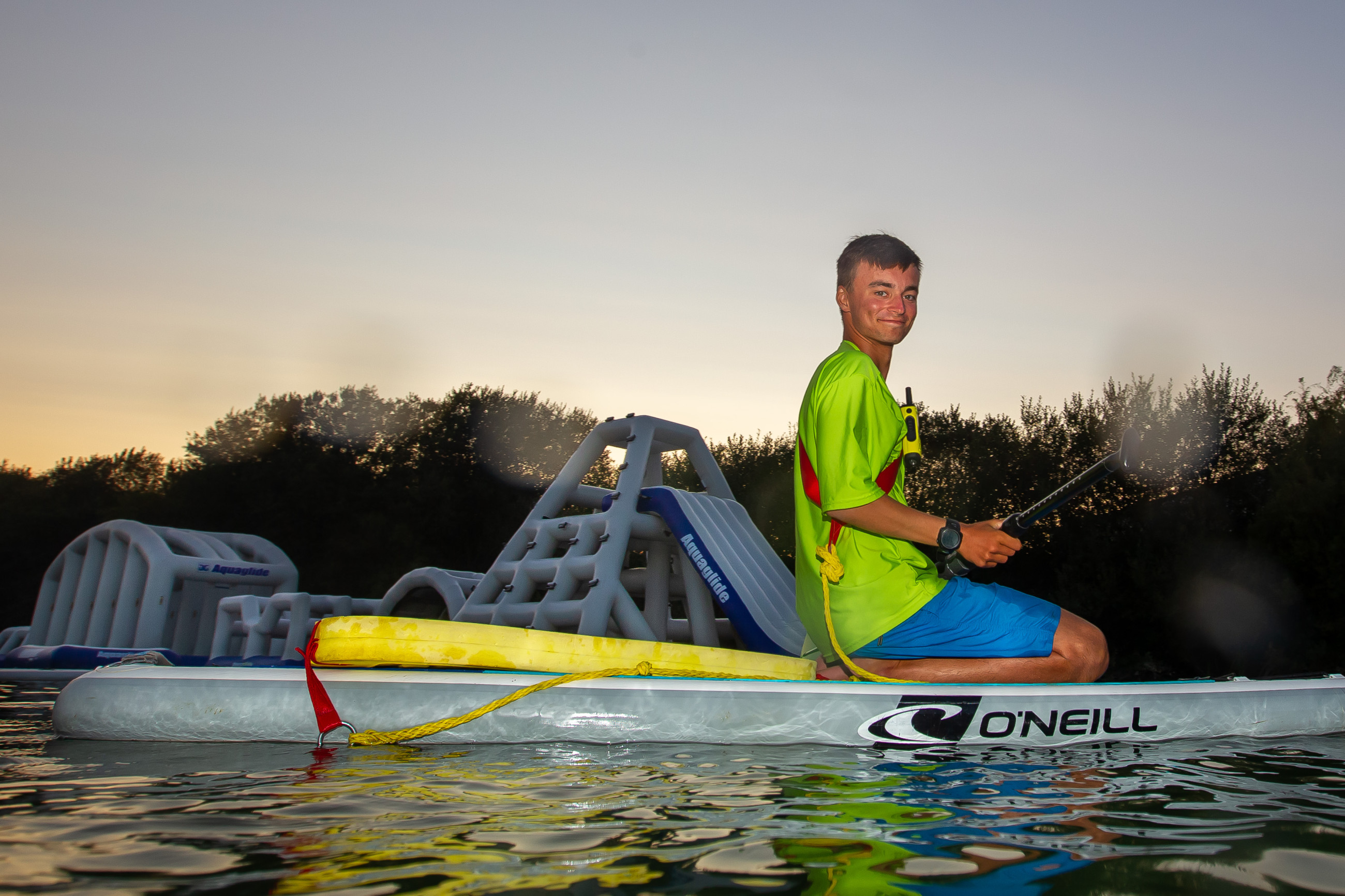 Water-ski, Wakeboard Lake. With Aqua Park