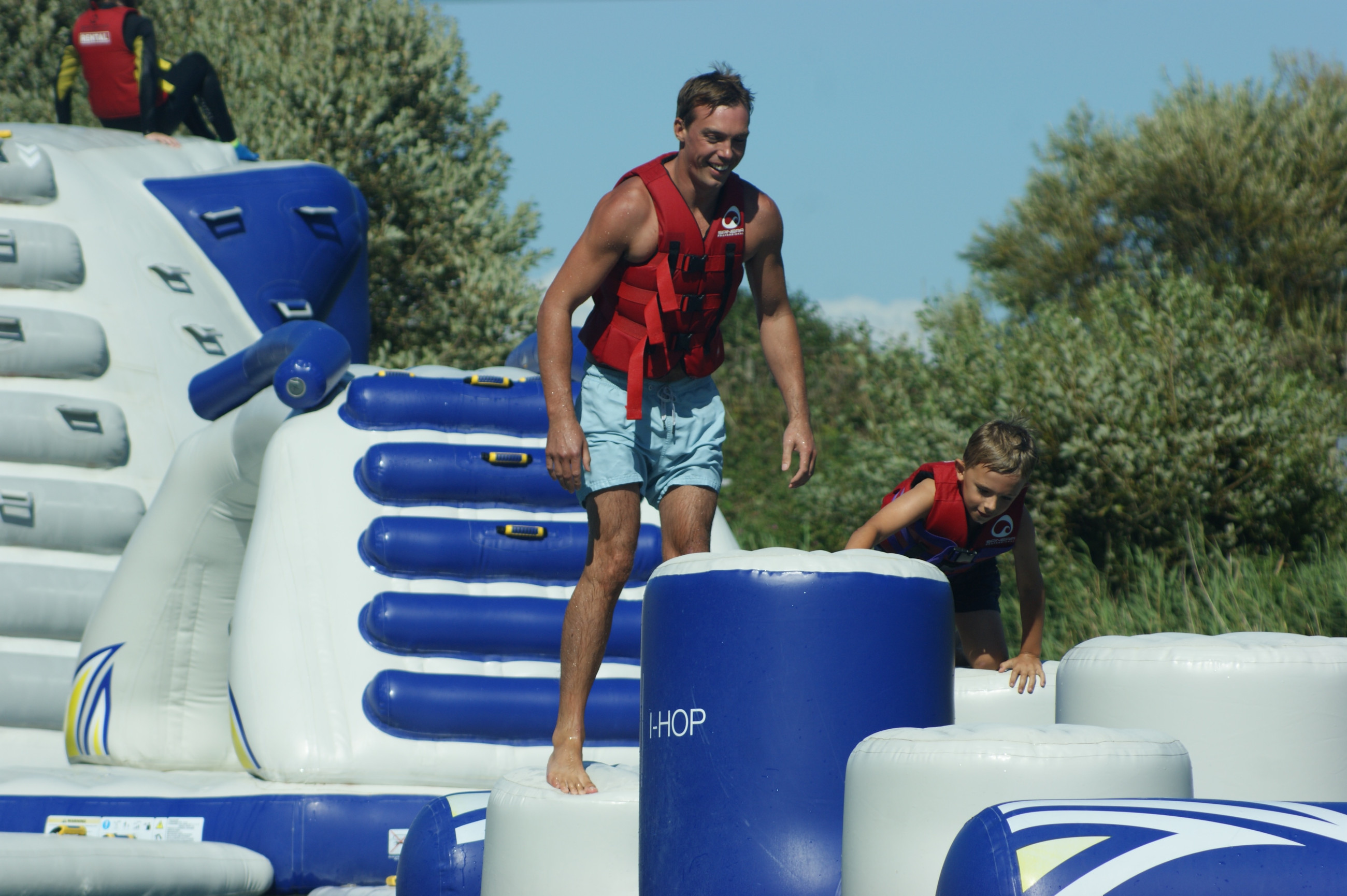 Aqua Park at Action Watersports Kent - Inflatable Water Course Challenge