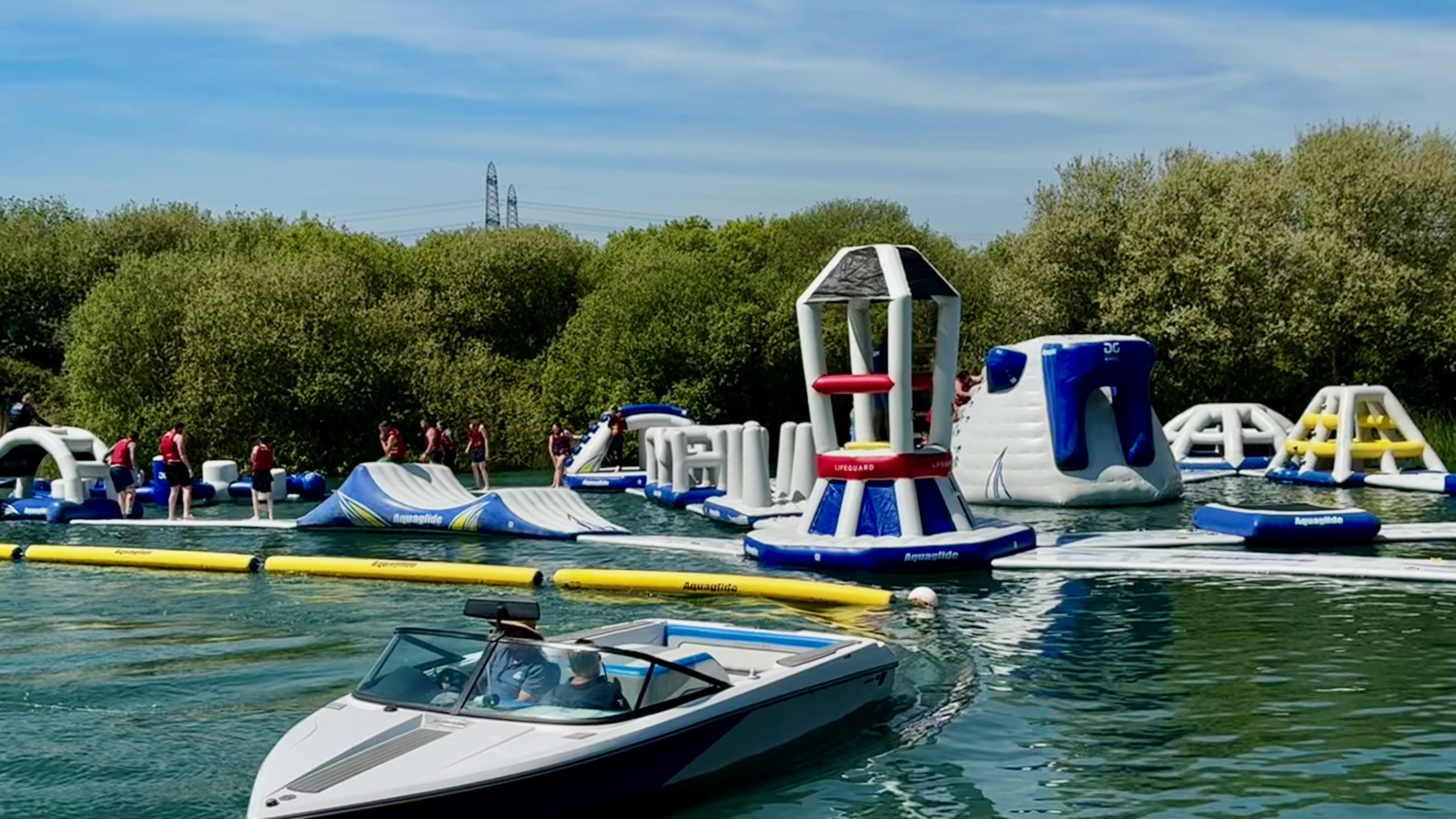 Aqua Park at Action Watersports Kent - Inflatable Water Course Challenge